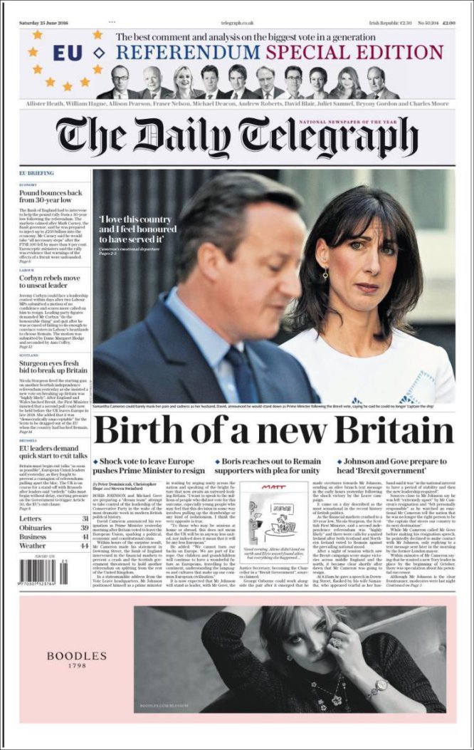Fotos: Portadas de Reino Unido tras el 'Brexit' | Internacional | EL PAÍS