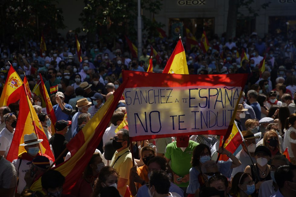 Fotos: La manifestación en Colón para protestar contra los indultos del ...